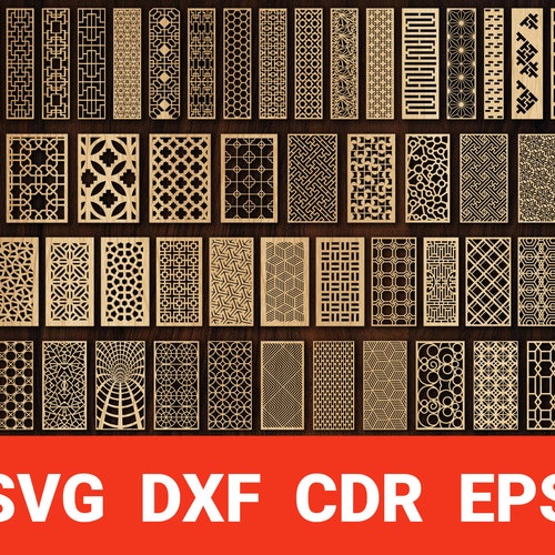 Geometric Screen Pattern Svg for Laser Wood Cutting Wall - Etsy
