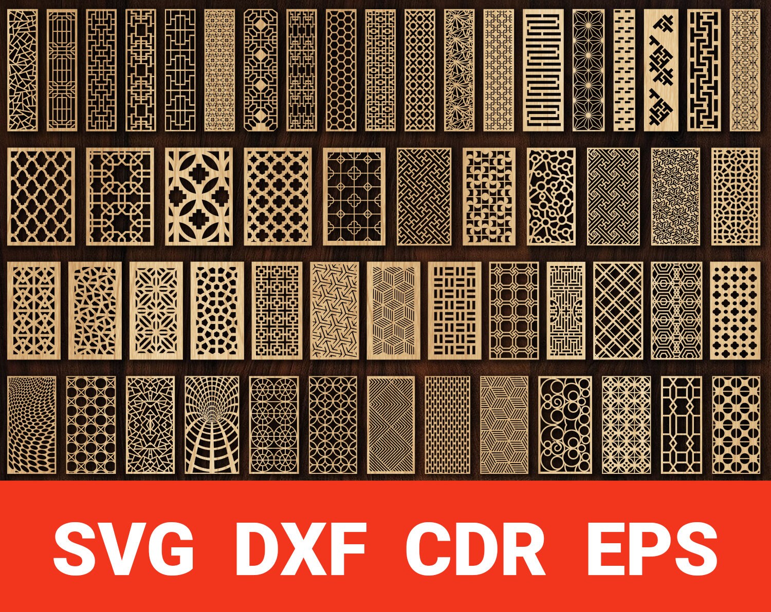 Geometric Screen Pattern Svg for Laser Wood Cutting Wall - Etsy UK