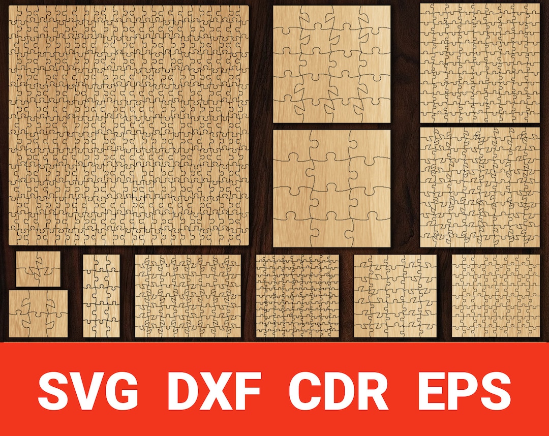 Puzzle SVG Laser Cut, Pattern for Cnc Machine, Games for Development ...