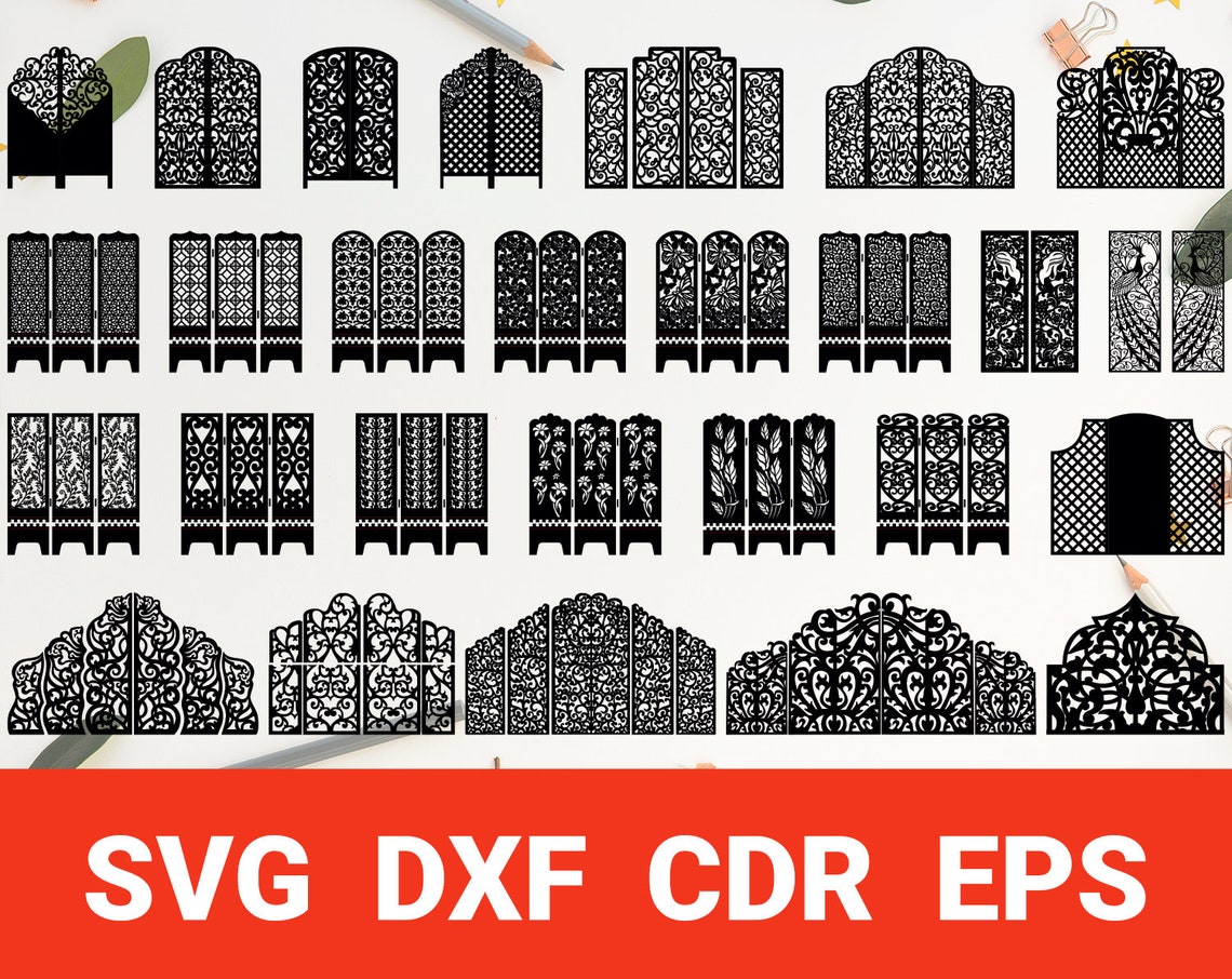 Decorative Screen Pattern SVG Lattice Screen Vector Gate - Etsy