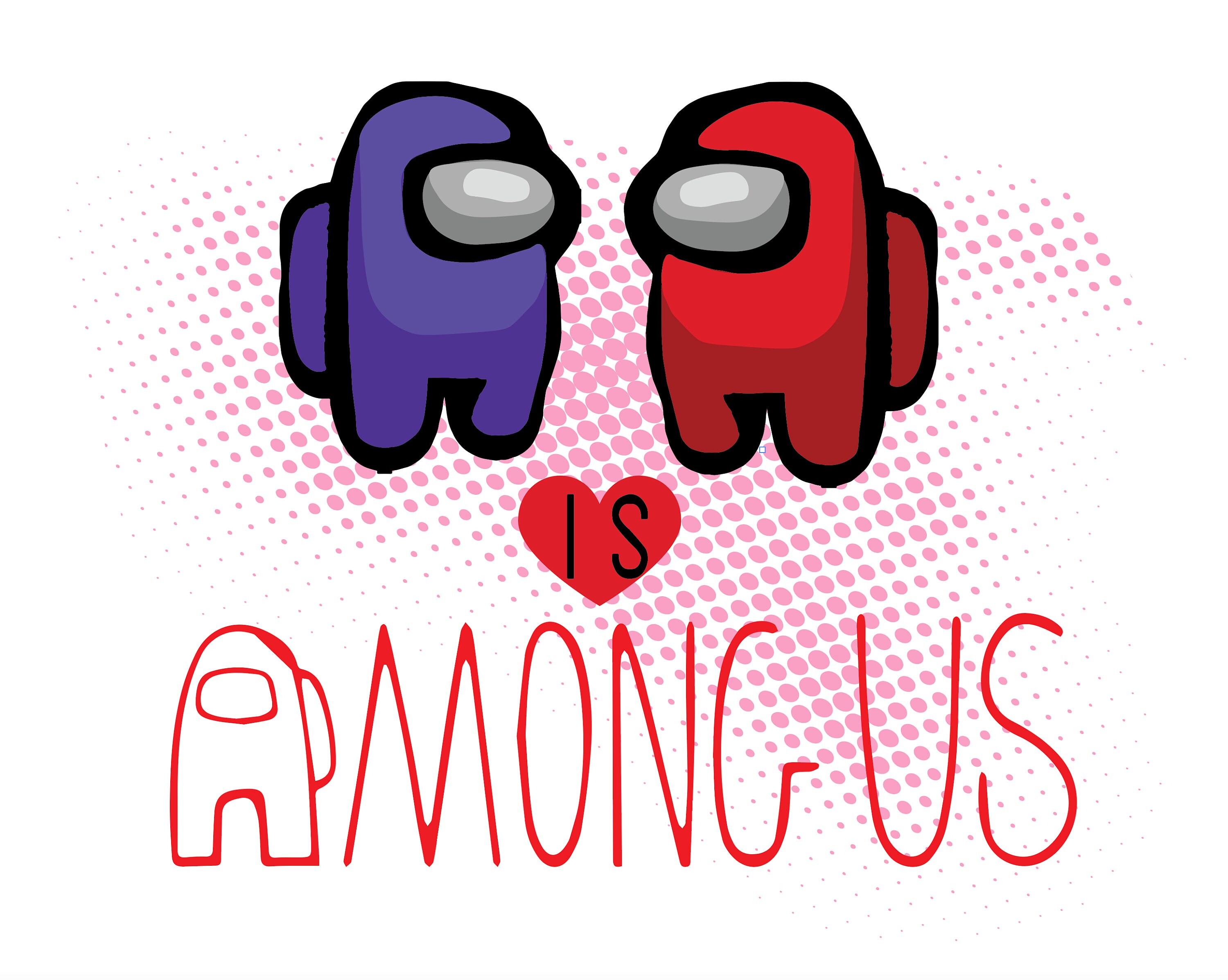 Among Us Valentines Day Cards: Kids Classroom Valentines (digital File ...