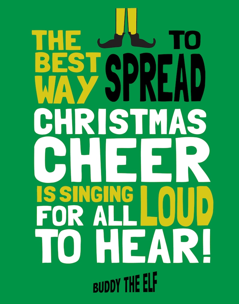 3-print Pack Buddy the Elf Elf Movie Quotes Get All - Etsy