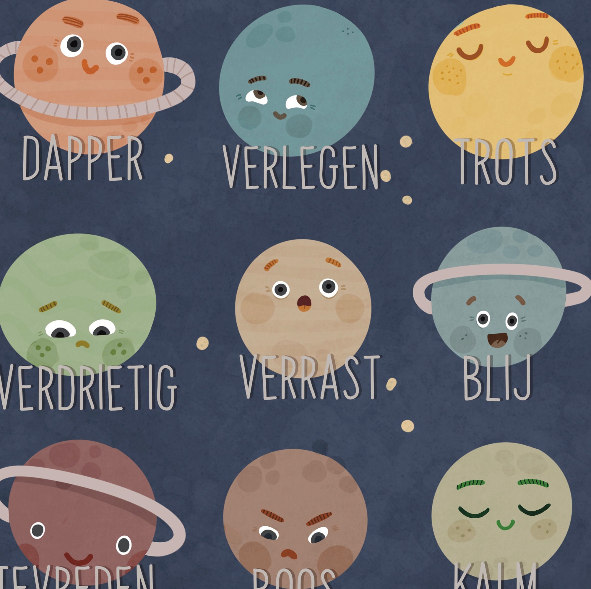 Hoe Voel Ik Mij? Poster Voor Kinderen! Perfect Cadeau Voor Kleuters En ...