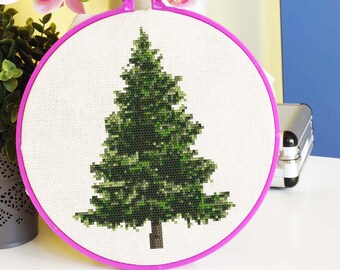 Christmas Tree Cross Stitch | Etsy