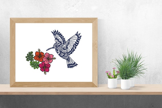 HUMMINGBIRD Cross Stitch Pattern - Etsy