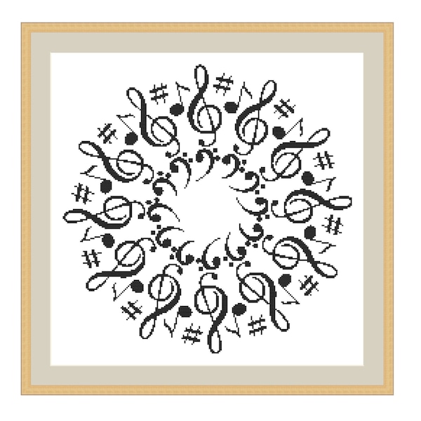 Music Cross Stitch - Etsy
