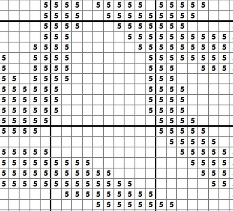 Colorful Math Symbols Beginner Cross Stitch Pattern PDF | 99x99 ...