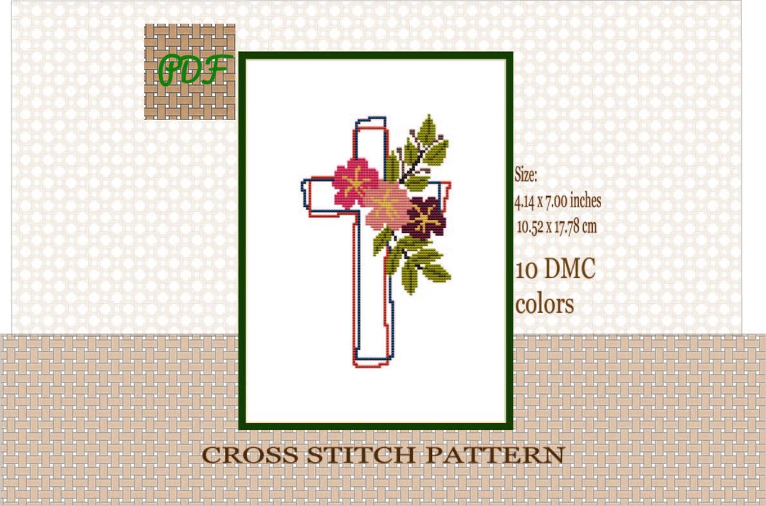 Cross Stitch Christian Crucifix Jesus Christ Religious Pattern PDF ...