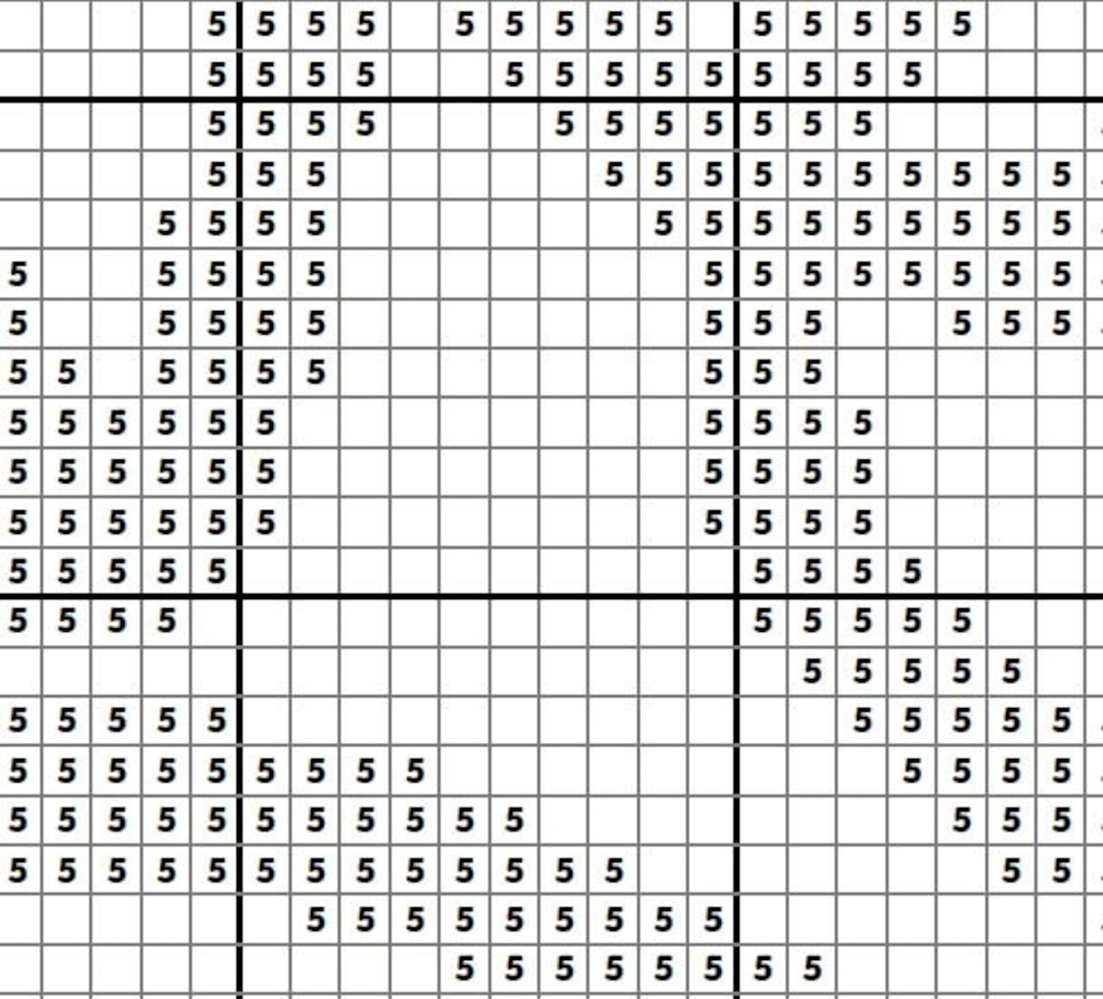 Colorful Math Symbols Beginner Cross Stitch Pattern PDF | 99x99 ...