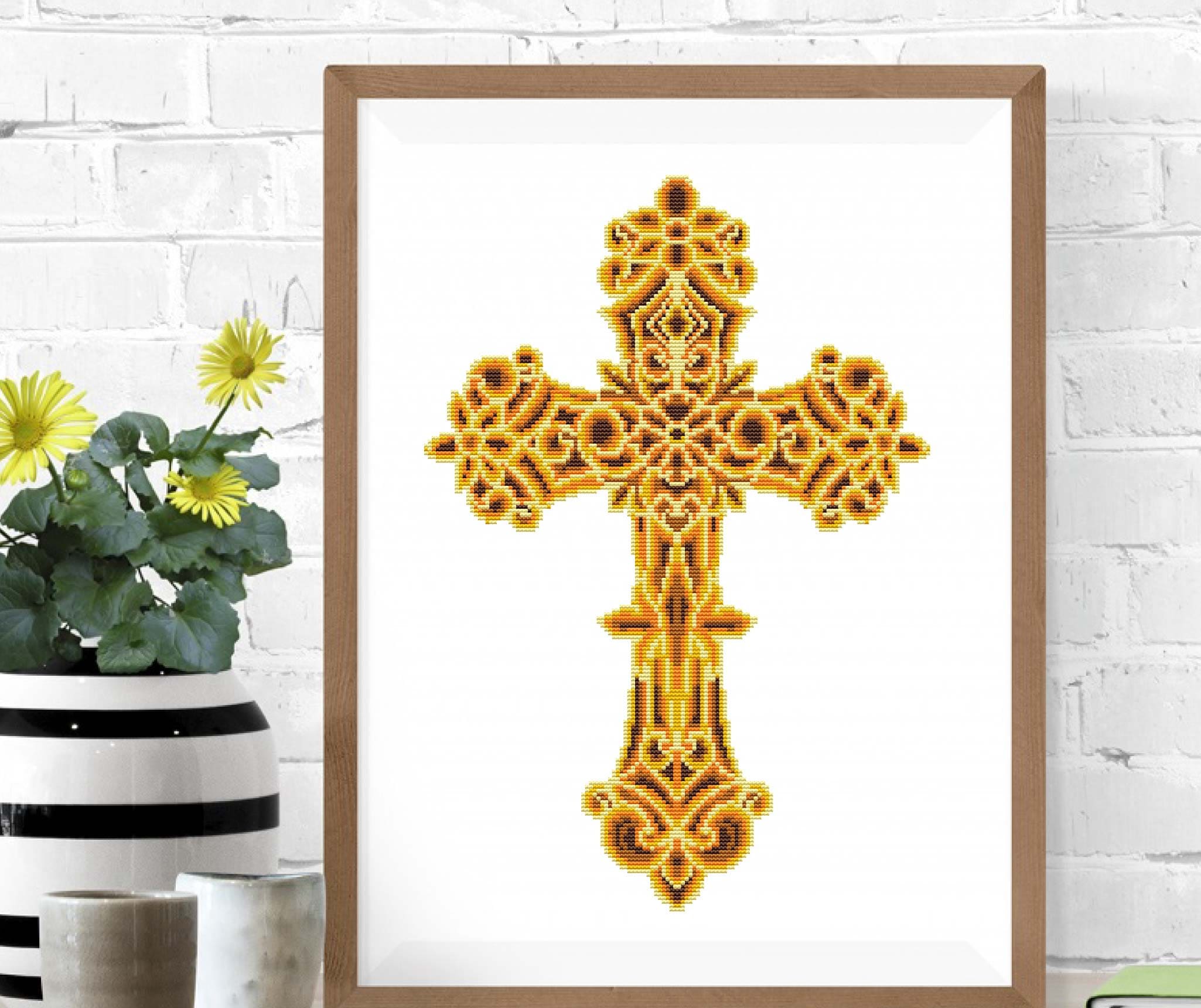 Religious Cross Stitch, Christian Cross Stitch Pattern, Psalm Cross ...