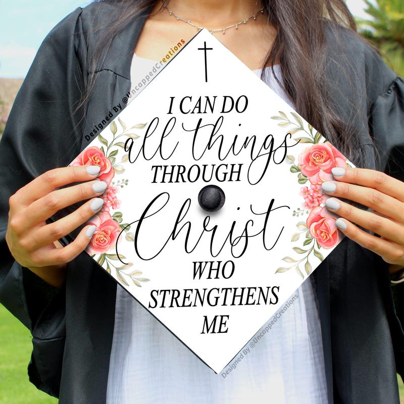 Bible Verse Grad Cap - Etsy