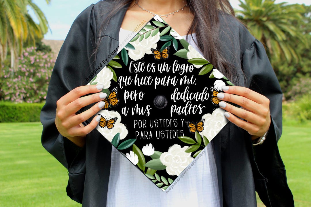 Spanish Graduation Cap | PRINTED Grad Cap Topper | Last Minute ...