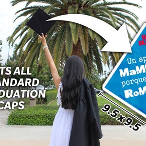 Bad Bunny Grad Cap Design | CARDSTOCK Printed Cap Topper | Bad Bunny ...