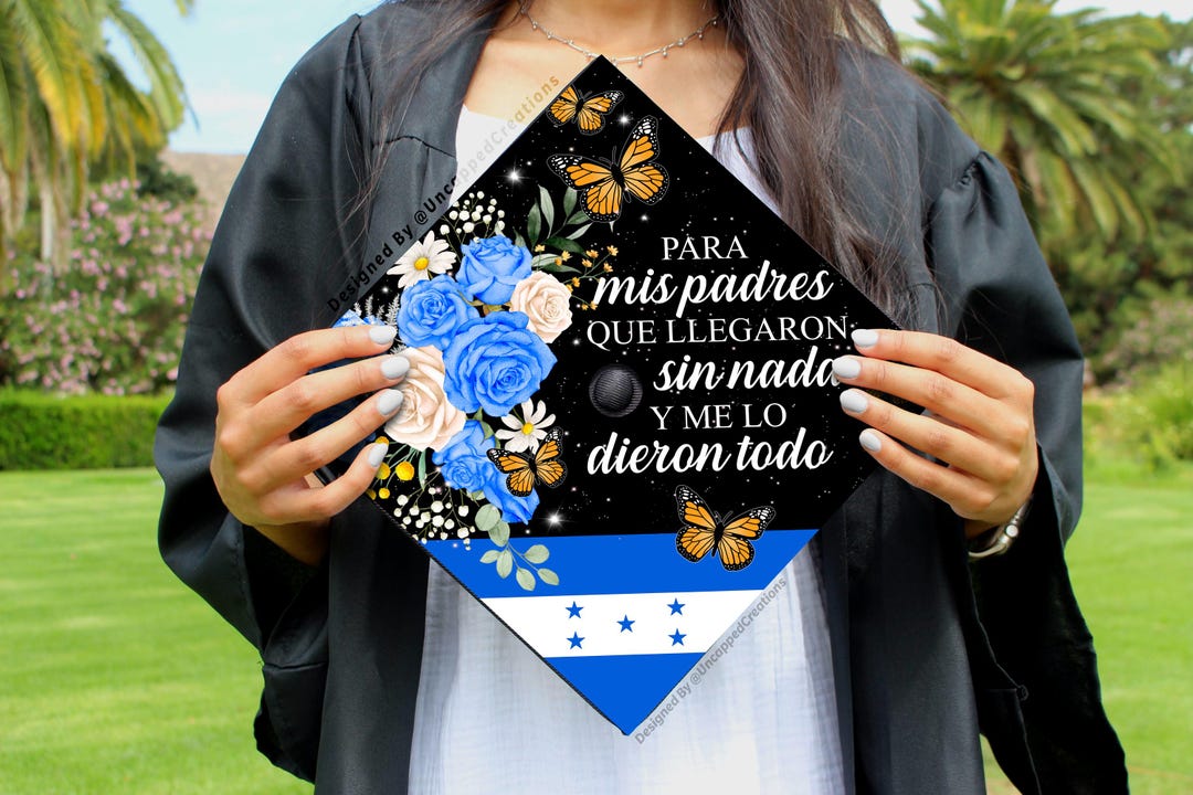 Honduran Grad Cap Design | CARDSTOCK Graduation Cap Design | Honduran ...