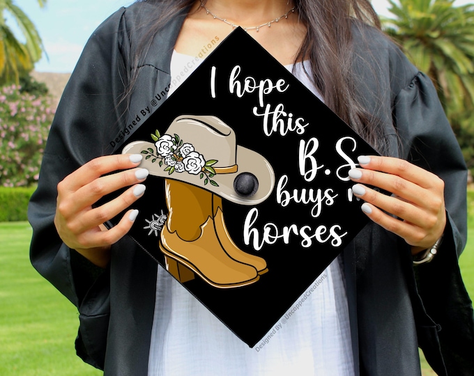 Tooled Leather Graduation Cap - Etsy