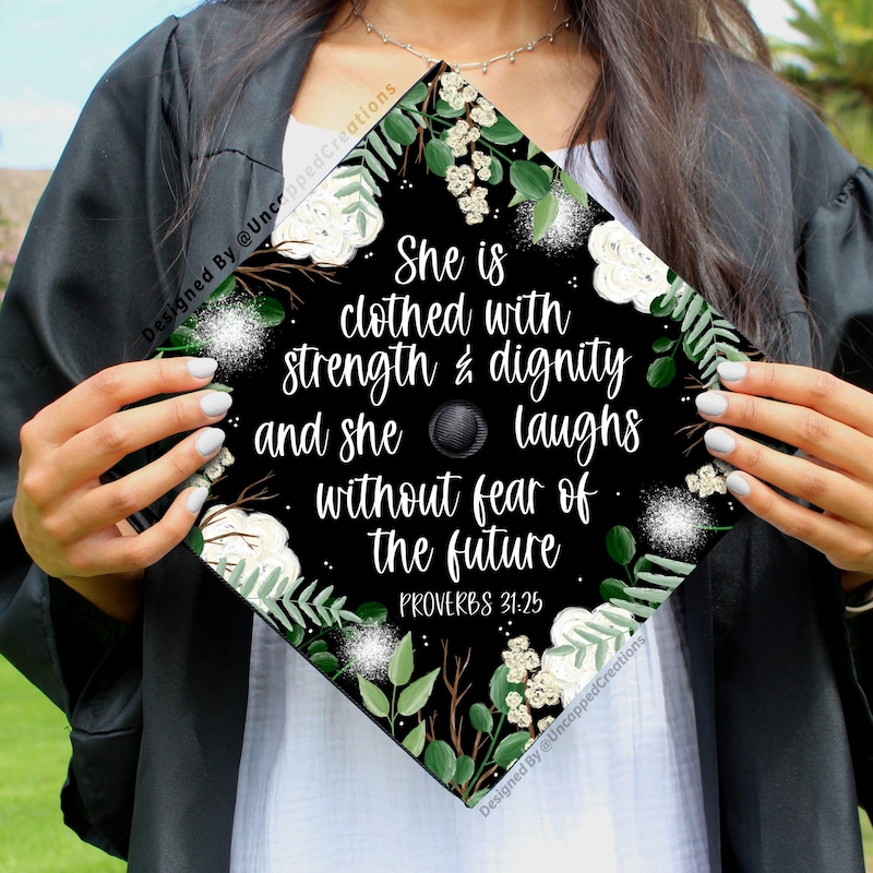 Bible Verse Grad Cap - Etsy