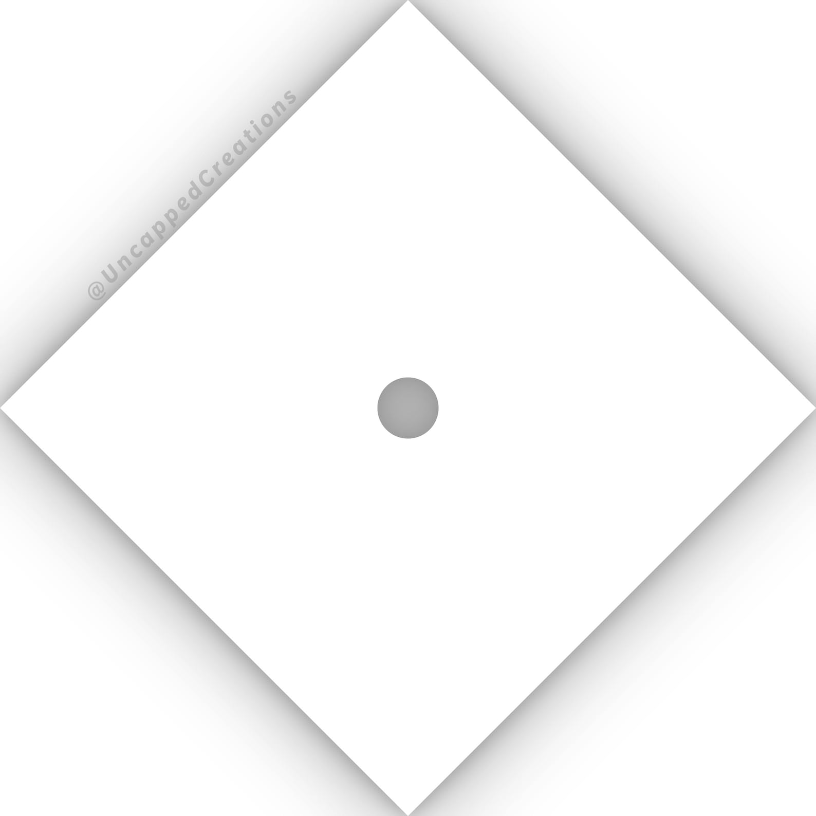 Blank White Graduation Cap | CARDSTOCK Grad Cap Topper | Last Minute ...