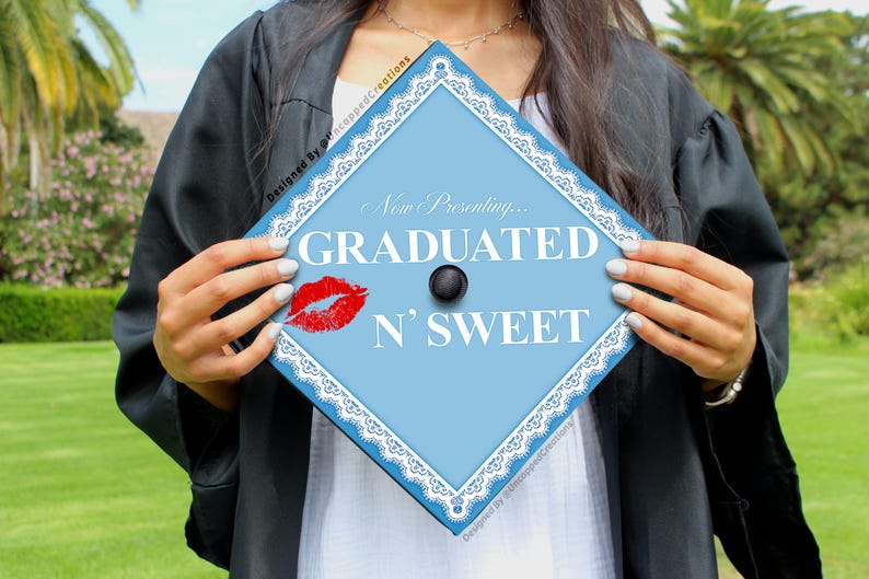 Sabrina Carpentergraduation Cap | PRINTED Grad Cap Topper | Short N ...