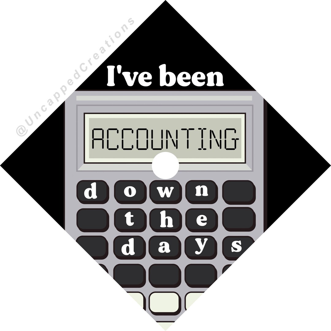 Accounting Grad Cap Design CARDSTOCK Graduation Cap Design - Etsy