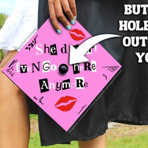 Mean Girl Grad Cap Design | CARDTSOCK Printed Cap Topper | "she Doesn't ...