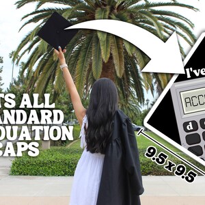 Accounting Grad Cap Design | CARDSTOCK Printed Cap Topper | Filing ...