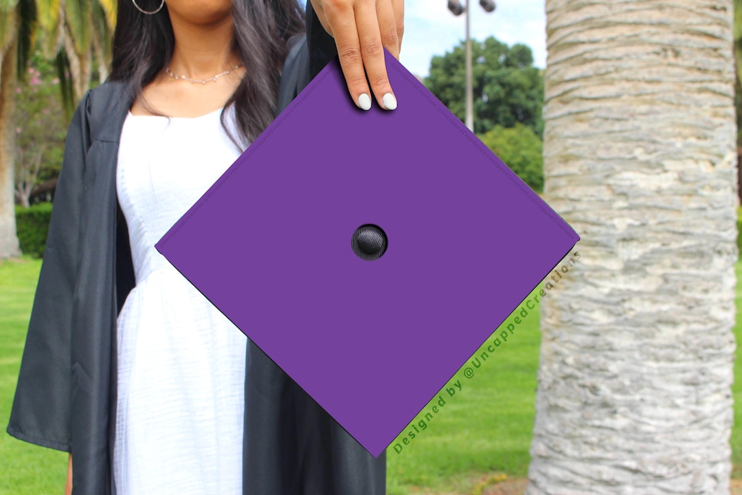 Purple CARDSTOCK for Grad Cap | BLANK Template | Diy Grad Cap, How to ...