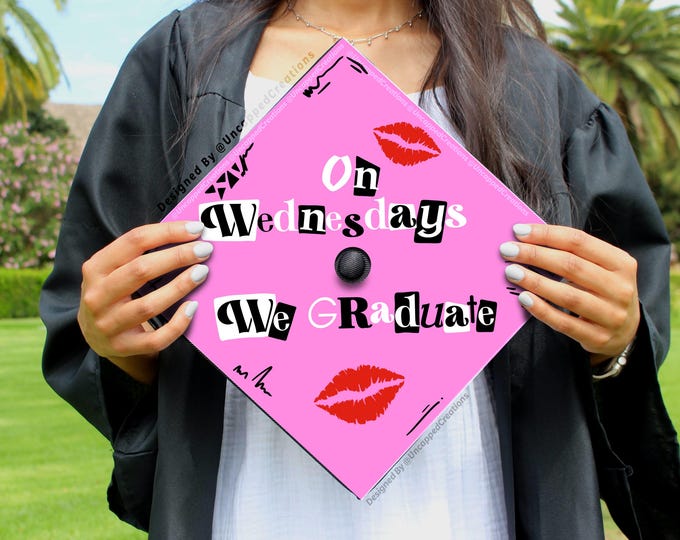 Mean Girls Grad Cap Design | CARDSTOCK Printed Cap Topper | Burn Book ...