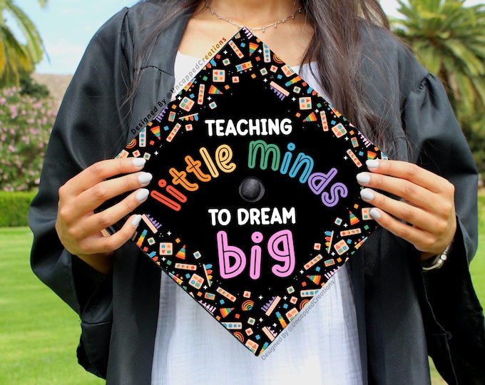 Early Childhood Education Grad Cap Design | CARDSTOCK Printed Cap ...