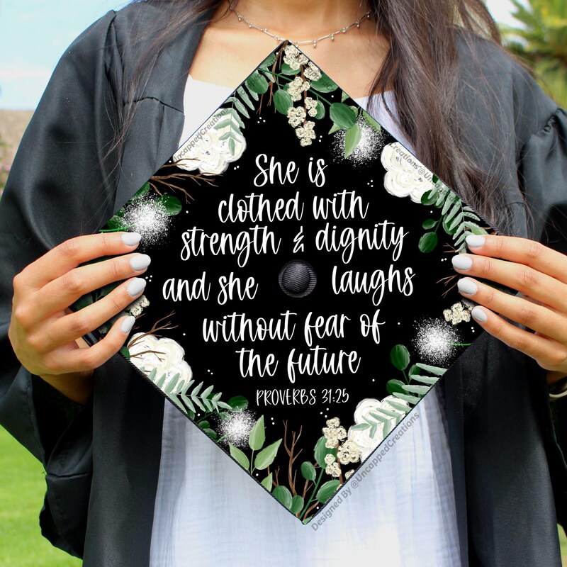 Bible Verse Grad Cap - Etsy