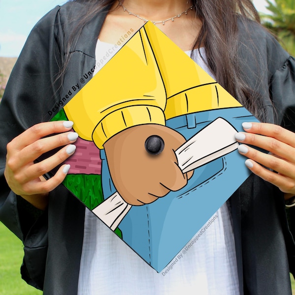 Squidward Graduation Cake - Etsy