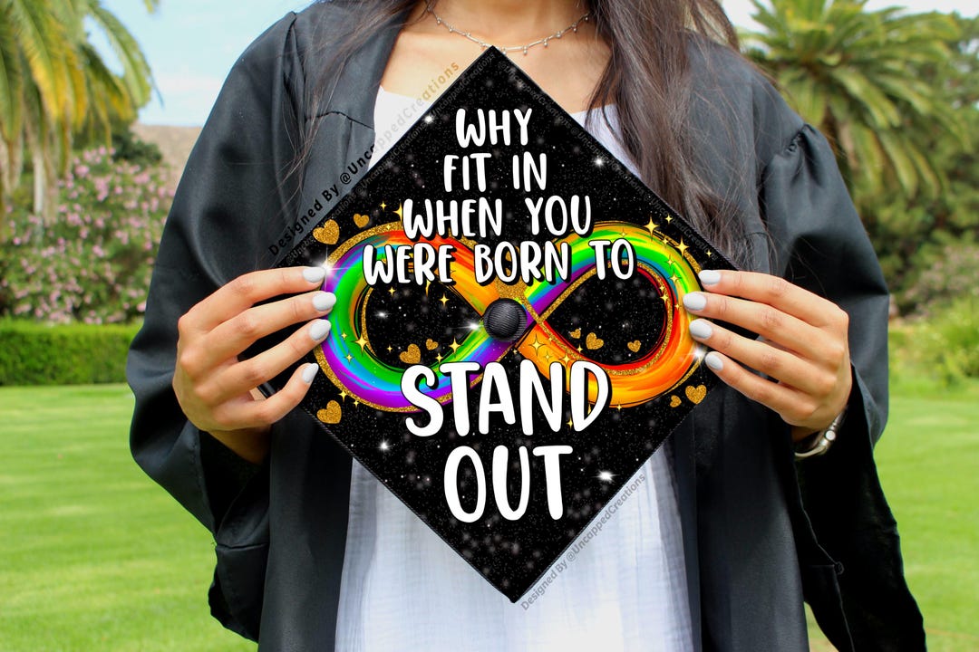 Autism Grad Cap Design | CARDSTOCK Graduation Cap Design | Special ...
