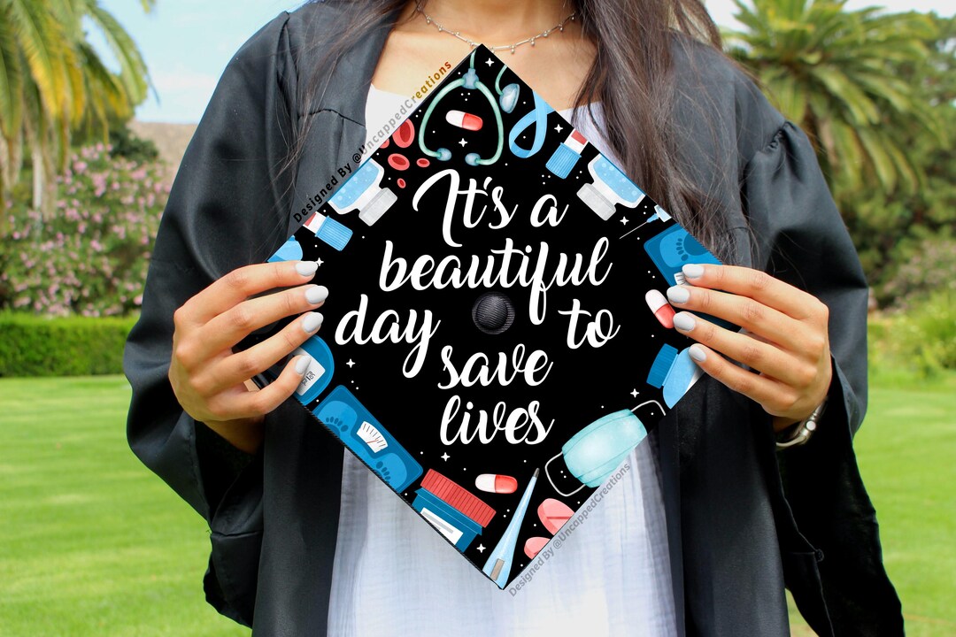 Nurse Graduation Cap | PRINTED Grad Cap Topper | Last Minute Graduation ...
