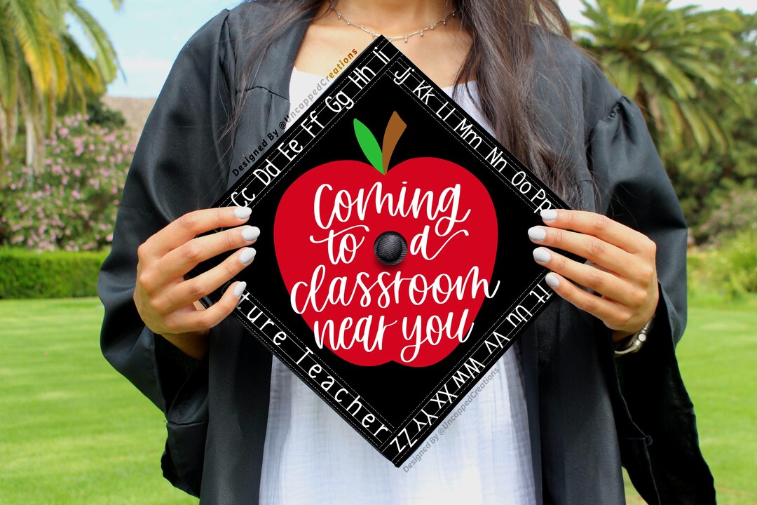 Teacher Graduation Cap | PRINTED Grad Cap Topper | Last Minute ...