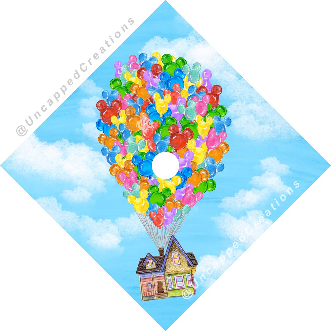 Up Grad Cap Design CARDSTOCK Graduation Cap Design House - Etsy