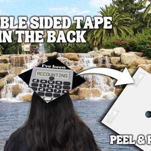 Accounting Grad Cap Design | CARDSTOCK Printed Cap Topper | Filing ...