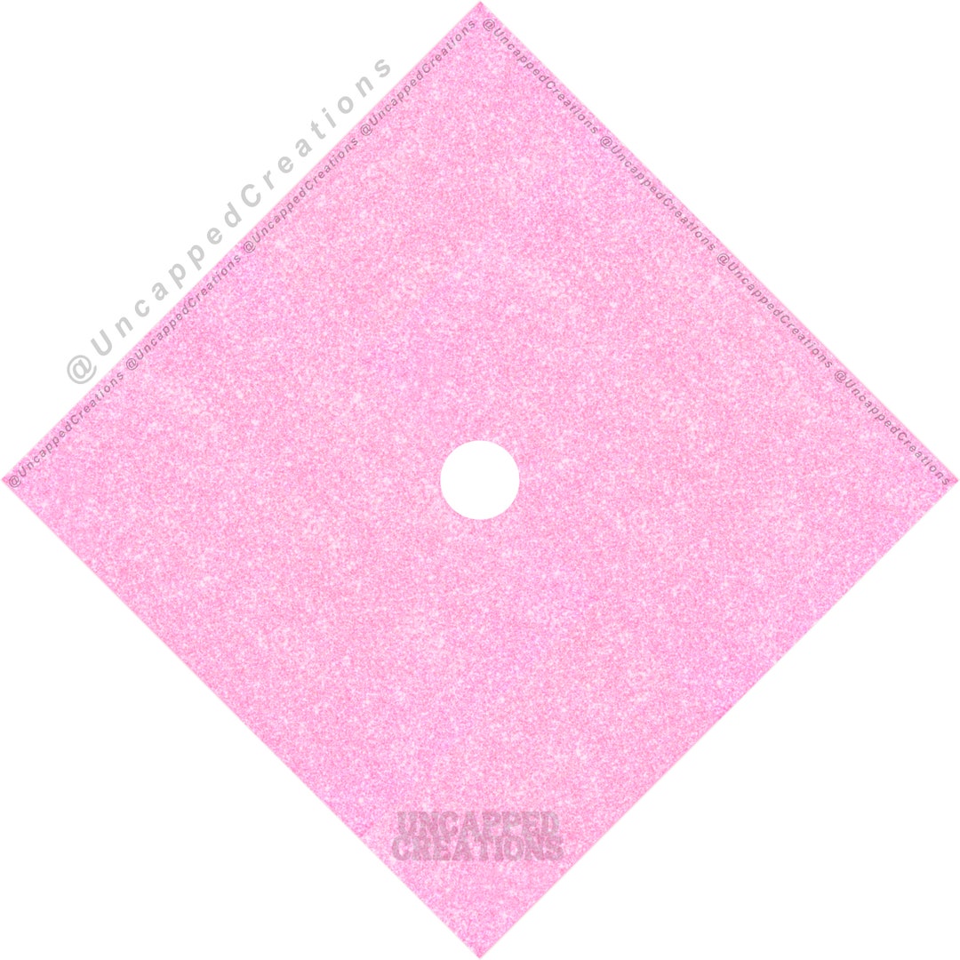 Pink Glitter CARDSTOCK for Grad Cap BLANK Template Glitter Grad Cap ...