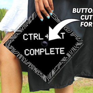Engineer Grad Cap Topper: CTRL ALT COMPLETE Cardstock Design - Etsy