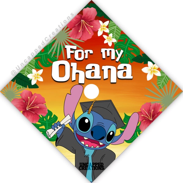 Stitch Grad Cap - Etsy