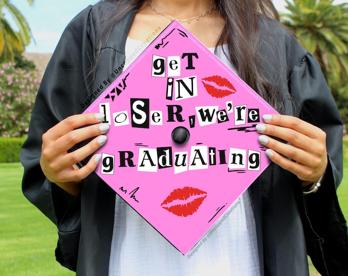 Mean Girls Grad Cap Design | CARDSTOCK Printed Cap Topper | Burn Book ...