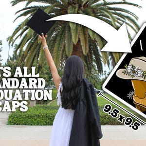 Western Grad Cap CARDSTOCK Graduation Cap Design Cowgirl Grad Cap ...