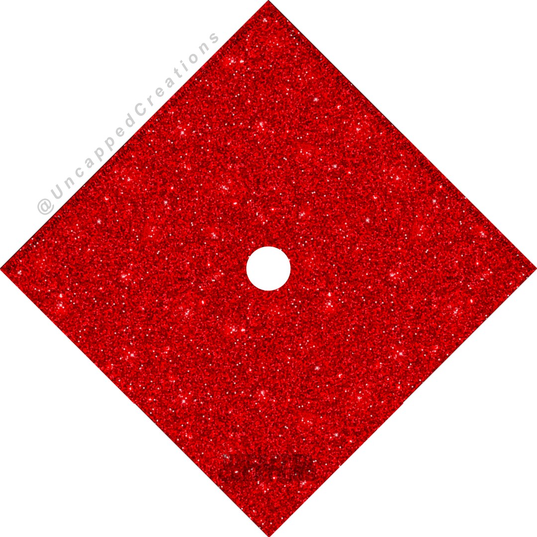 Red Glitter CARDSTOCK for Grad Cap BLANK Template Red Glitter Grad Cap ...