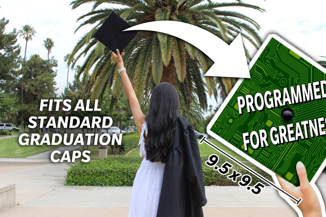Engineering Graduation Cap |PRINTED Grad Cap Topper | Last Minute ...