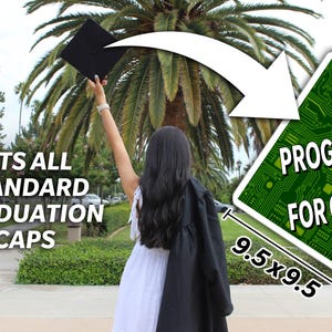 Engineer Grad Cap Design | CARDSTOCK Printed Cap Topper | Stem Grad Cap ...
