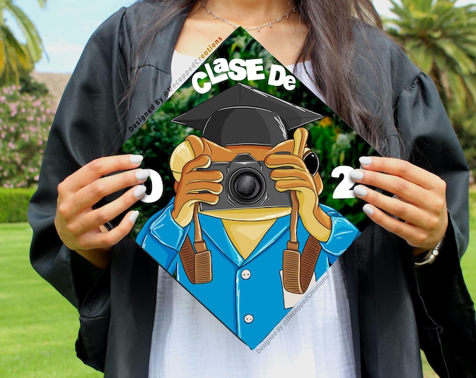 Bad Bunny Grad Cap Design | CARDSTOCK Printed Cap Topper | Bad Bunny ...