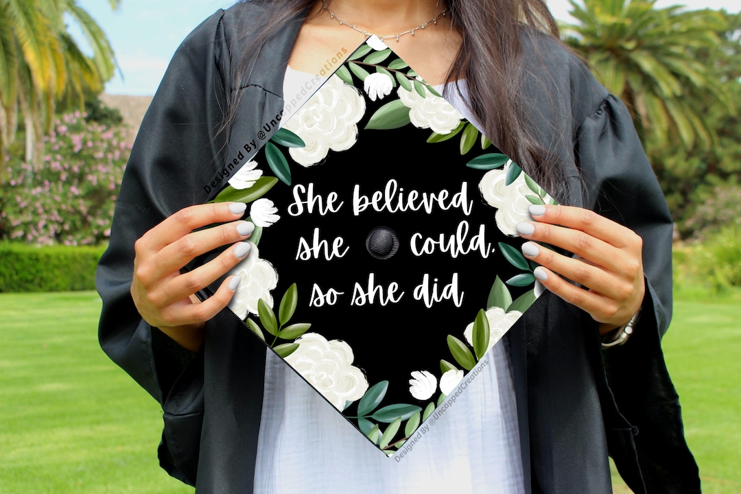 Empowerment Graduation Cap | PRINTED Grad Cap Topper | Last Minute ...
