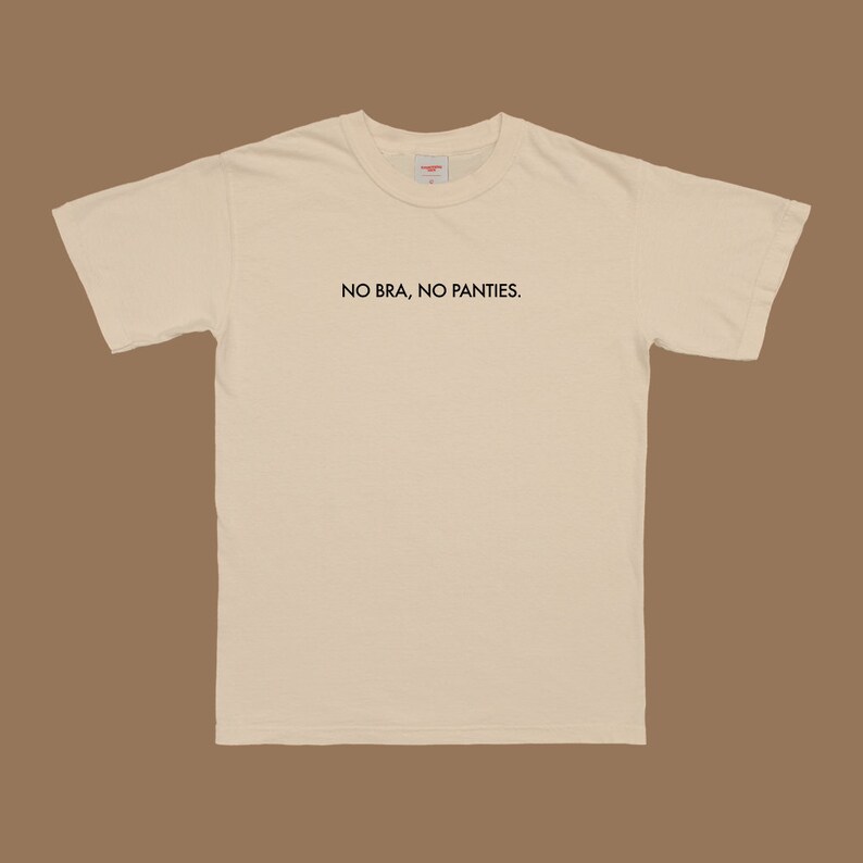 No Bra No Panties T Shirt Etsy