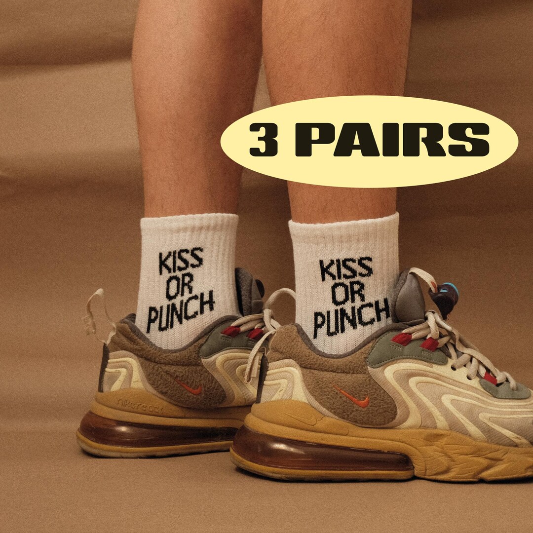 Kiss or Punch Socks (3 Pairs Pack) - Etsy