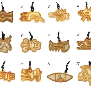 CHOOSE YOURS Aztec Nagual Amulets Aztec Signs Aztec Jewelry Laser ...