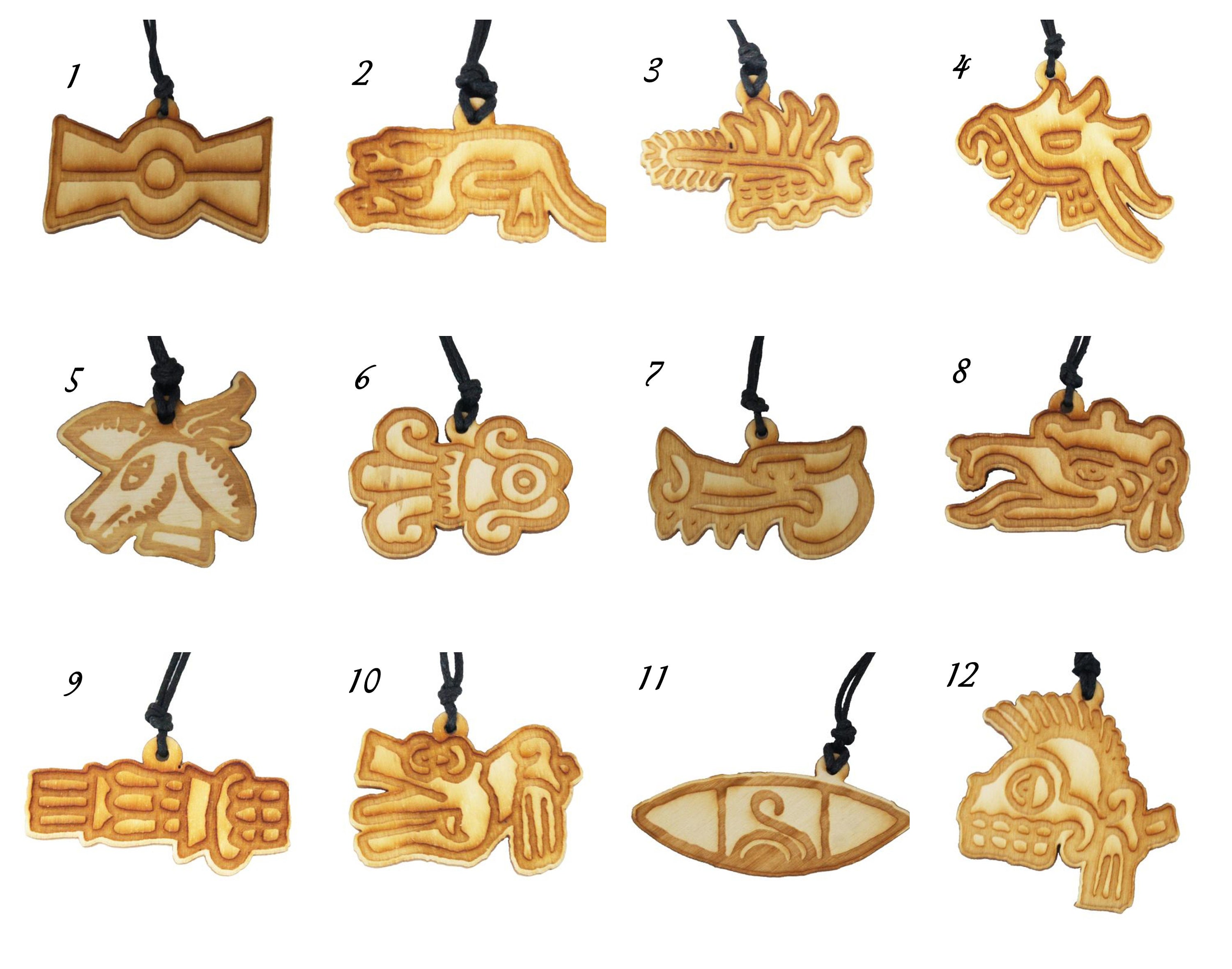 CHOOSE YOURS Aztec Nagual Amulets Aztec Signs Aztec - Etsy Denmark