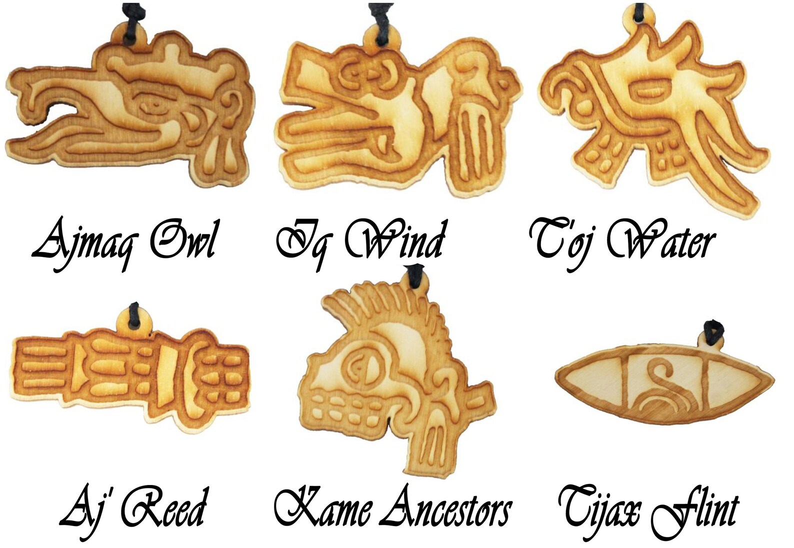 CHOOSE YOURS Aztec Nagual Amulets Aztec Signs Aztec | Etsy